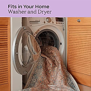 RUGGABLE Zareen Washable Rug - Perfect Boho Area Rug for Living Room Bedroom Kitchen - Pet & Child Friendly - Stain & Water Resistant - Scarlet Red 3'x5' (Standard Pad)