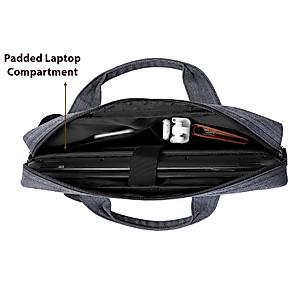 slim water resistant durable nylon smart stylish briefcase messenger shoulder bag for proart studiobook, legion y540, msi raider, gram 16