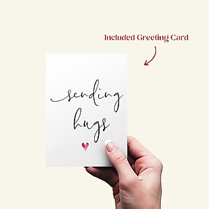 Unboxme Mug + Tea Gift Box For Her | Get Well Soon, Thinking Of You, Sympathy, You Got This, or Birthday Gift Basket | Care Package For Women, Mom, Sister, Best Friend (Sending Hugs Card)