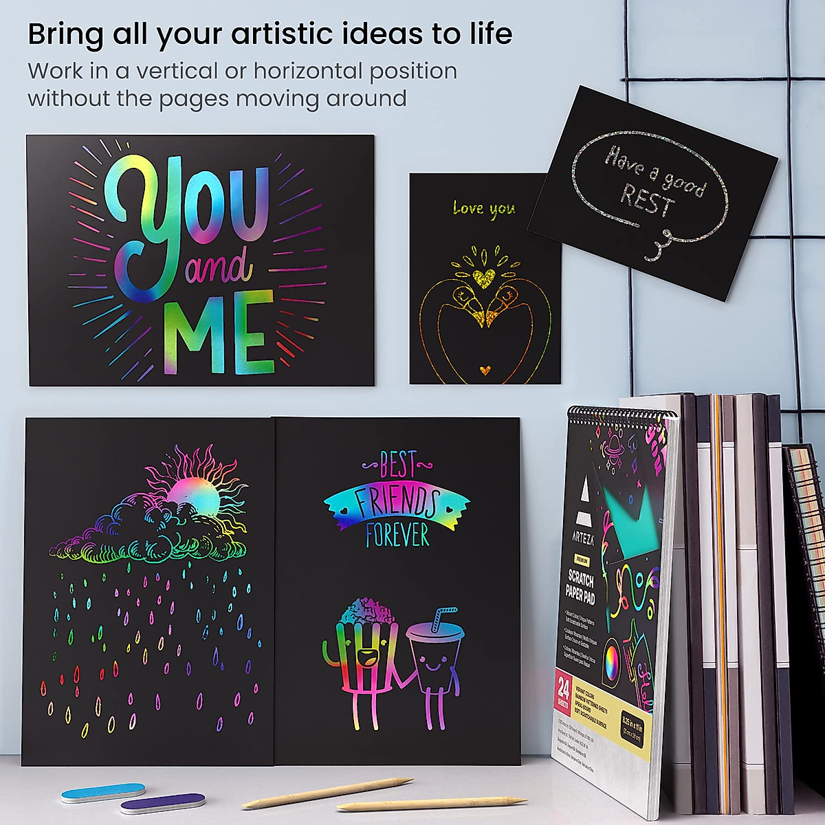 ARTEZA ARTZ-8715 childrens-paper-craft-kits, Rainbow 24