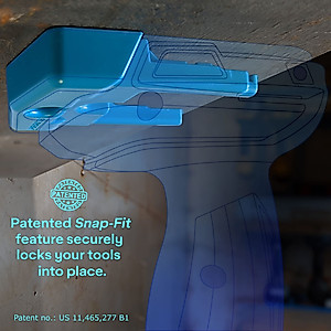 PERCH Tool Holder Rack Makita | Securely Mounts 5 Cordless Tools | Universal Mounting | Most Durable Tool Rack (Tool Rack 5 Tools)