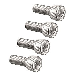uxcell® M8x20mm 304 Stainless Steel Left Hand Thread Hex Socket Cap Screw Fastener 4pcs