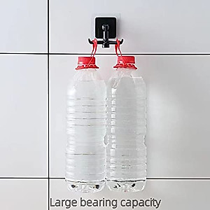 6-Piece, Household Kitchen, Super Multifunctional Rotary six Claw Wall Hanging Hook, Dormitory Hook Storage, Indoor Hook Rack, no Punching, no Trace, Stick Hook (White)