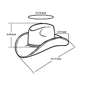 THE CELL Straw Cowboy Hat (Crystal Heart_Dk Brown)