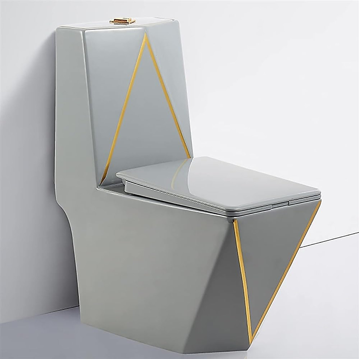 Smart Ceramics Bidet Toilet, Super Toilet Bidet Combo With Dual Flush, Modern One-Piece Toilet Standard Seat Height for Home Hotel Bathroom (Color : C, Size : 680x360x830mm)