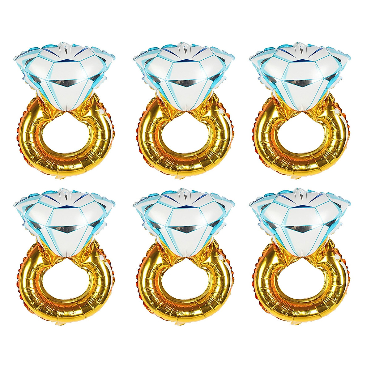 SHUNTAI Bride To Be Balloons Gold Bachelorette Party Decorations Engagement Ring Balloon 16 Inch Gold Letters Bride To Be Decor Banner for Wedding Rehearsal Bridal Shower Party Decoration Supplies