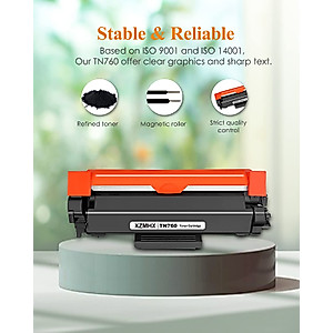 XZMHX TN760 TN730 TN-760 TN-730 Replacement Toner Cartridge Compatible for Brother DCP-L2550DW HL-L2390DW HL-L2370DWXL HL-L2370DW MFC-L2710DW MFC-L2750DWXL MFC-L2750DW MFC-L2710DW(2P with Chip)