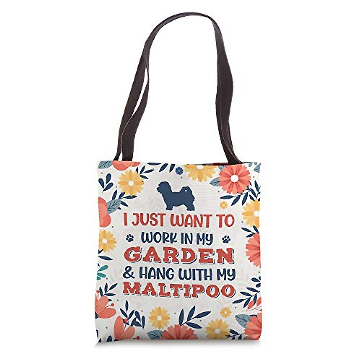 Maltipoo Mom Garden Plant Gardener Dog Gift Tote Bag