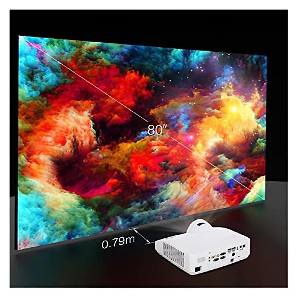 C500WST Short Throw Rear Japan 3LCD Video 1080P Full HD Projector for Cinema Education Meeting Advertise Home Theater