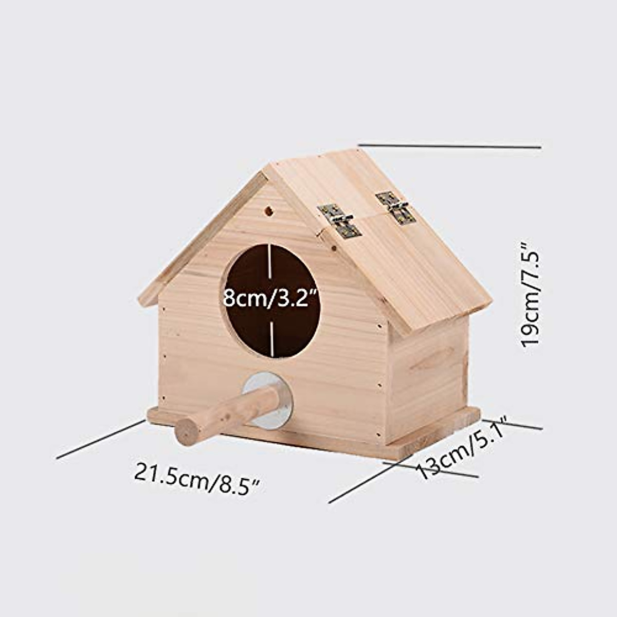 OMEM Birds Nests Parrot House Wooden Breeding Box Birdcages Stand Accessories