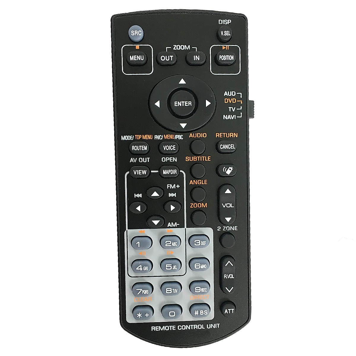 Replacement Remote Control for Kenwood DDX276BT DDX376BT DDX396 DMX1025BT DMX120BT DMX110 DMX110BT DMX100BT DMX125BT Double DIN Bluetooth Car Stereo DVD Receiver