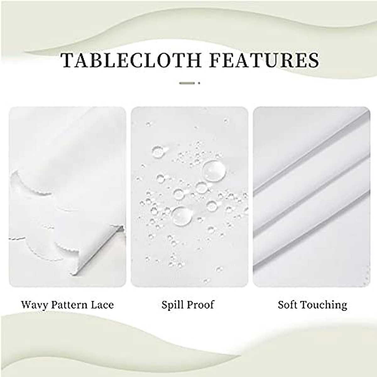 African Mud Cloth Tribal Print Round Tablecloth - 60 Inch, Water Resistant Spill Proof Washable Polyester Table Cloth,for Outdoor Picnic, Ktchen and Holiday Dinner