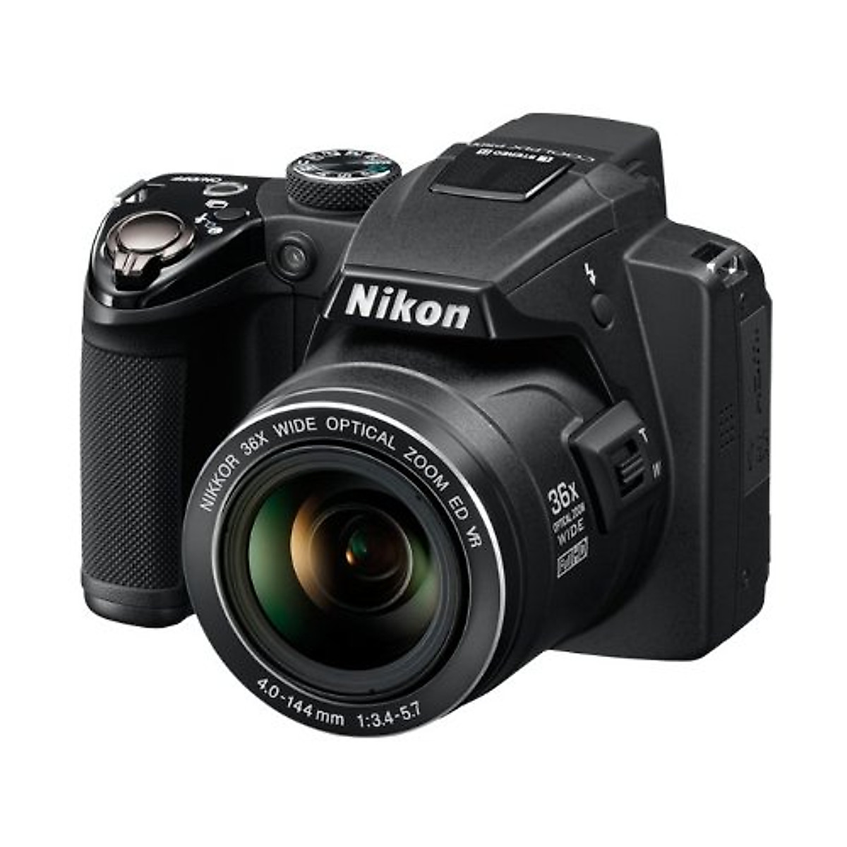 Nikon COOLPIX P500 12.1 CMOS Digital Camera with 36x NIKKOR Wide-Angle Optical Zoom Lens and Full HD 1080p Video (Black) (Renewed)