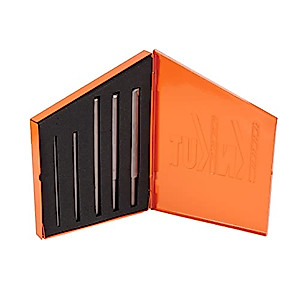 KnKut 5 Piece Carbide Tipped Hard Steel LEFT HAND Drill Bit Set
