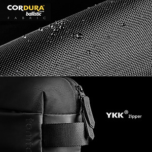 tomtoc Compact EDC Sling Bag, 4.5L Minimalist Chest Shoulder Backpack Crossbody Bag for Men and Women, Water-resistant Lightweight Everyday Carry Casual Bag for Tactical, Travel, Work, Gym, Sport