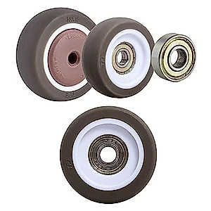 Castor Wheels Moving Caster Wheels Caster Rubber Wheel, for Transport Furniture Fixed Castor Wheels 25mm,Rubber Fixing Castors 50mm,Set of 4 (Size : 2inch)