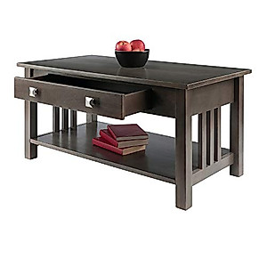 Winsome Wood Stafford Occasional Table, 18 H, Oyster Gray