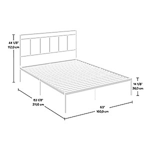 Sauder Cannery Bridge Queen Platform Bed, Black Finish
