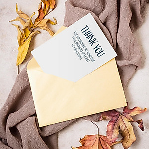 Modern Wit Thank You Card Funny, Appreciation Card, Single Thank You Card With Envelope, 4.25 X 5.5, Blank Inside, Thank You For Tolerating My Behavior, Your Sacrifice Does Not Go Unnoticed