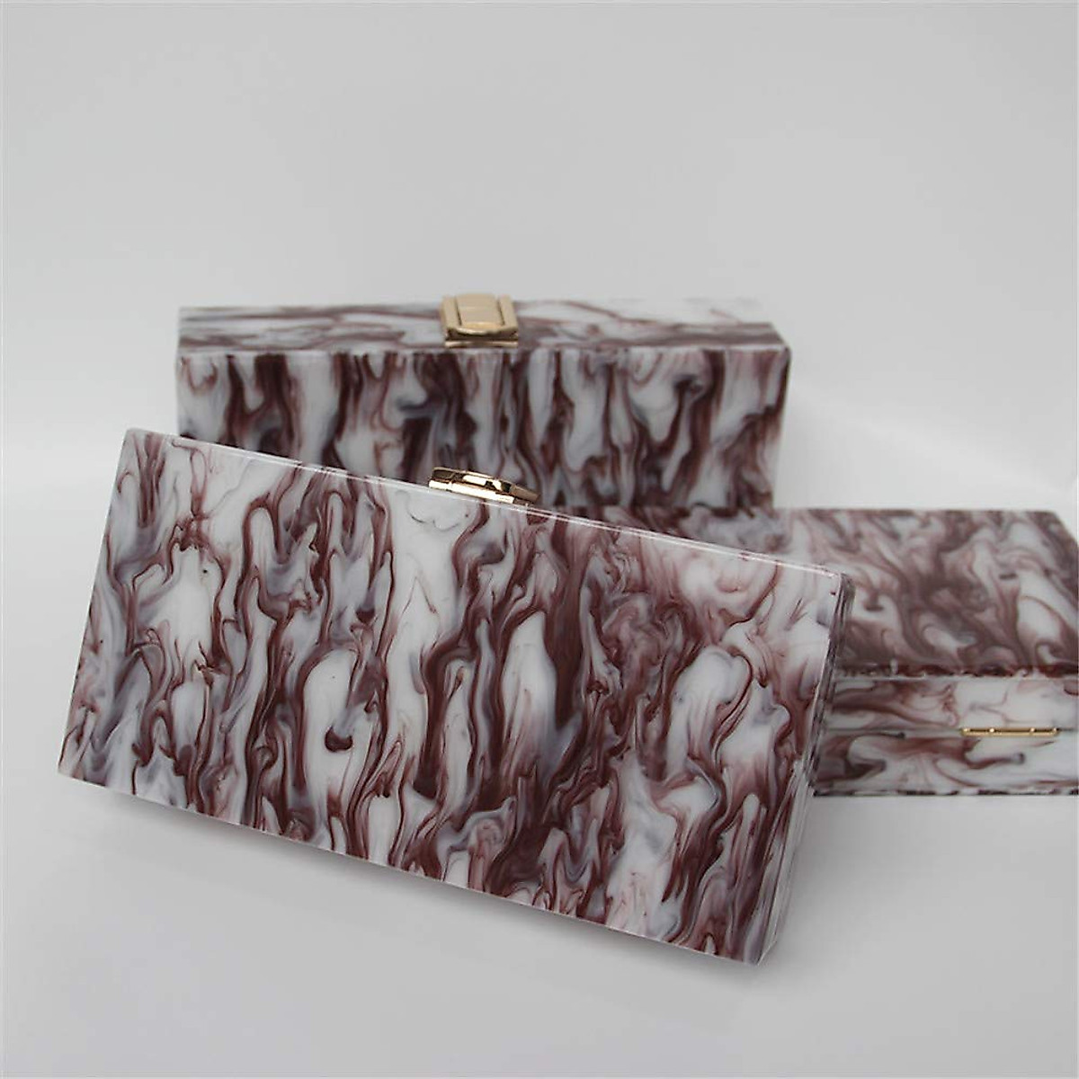 Trendy Wedding Bag Fashion Women Handbag Red Ink Acrylic Luxury Party Prom Evening Bag Woman Box Clutch Purse