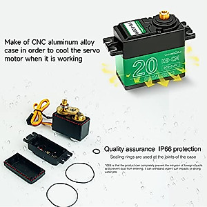 Yahboom Digital Servo 25KG Full Metal Gear High Torque Servo Motor for RC Model DIY Waterproof Control Angle 180° DS3218MG (25kg servo)