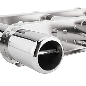 NovelBee 316 Stainless Steel 4 Tubes Fishing Rod Holder for Boat Marine Kayak Yacht