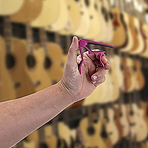 Personalized Guitar Capo - Customized Laser Engraved Zinc Metal Capo - for Acoustic and Electric Guitars Ukulele, Mandolin, Banjo, Classical Guitar Accessories. Engrave a Name, Song Lyric and More