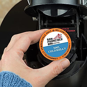 San Francisco Bay Compostable Coffee Pods - 100% Colombian (80 Ct) K Cup Compatible including Keurig 2.0, Medium Roast