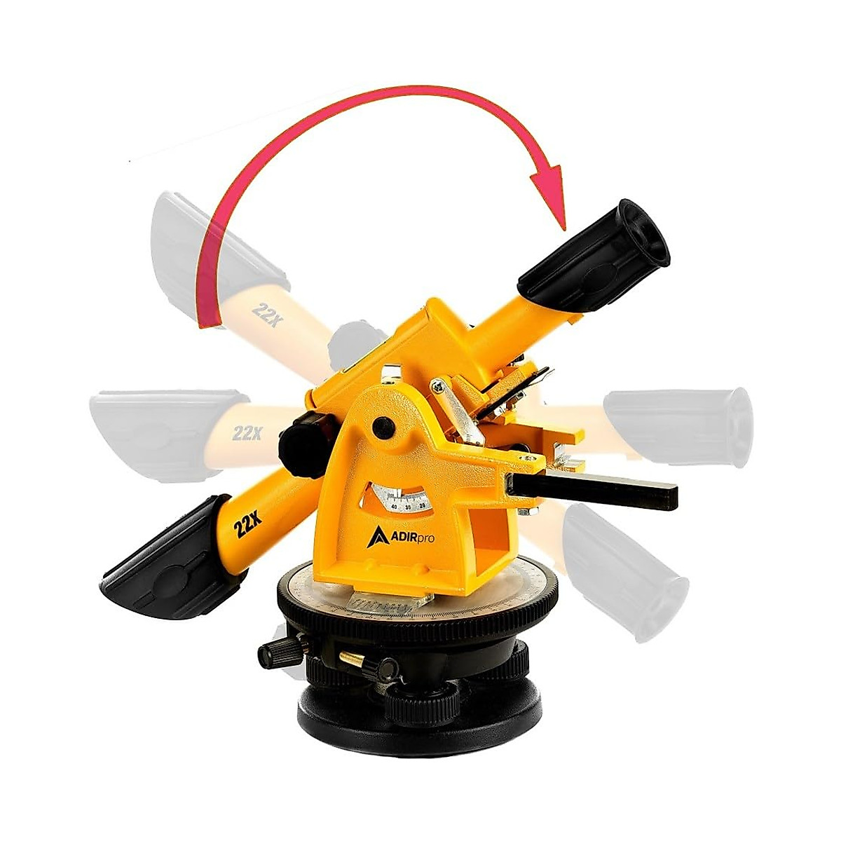 AdirPro Automatic Optical Level 22X - High Presicion Transit Level with Aircraft Grade Aluminum Telescope & Dust Protected Eyepeice - Premium Building Transit Level