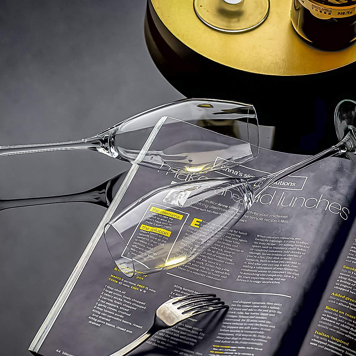 FAWLES Champagne Flutes Set of 6, Crystal Glass, 9 oz Champagne Glasses, Prosecco Sparkling Wine Glasses Set