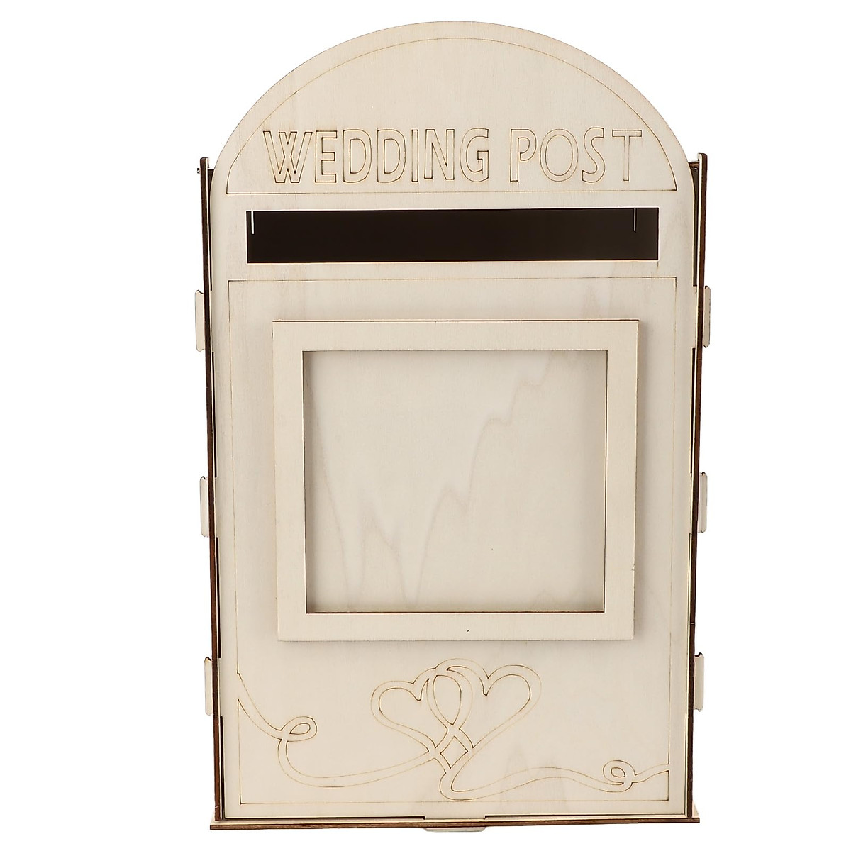 Yoidesu Wooden Wedding Mailbox Post Box, Vintage, Multipurpose Box for Weddings, Parties, Anniversaries, Graduations and Baby Showers,33.1 x 20.3 x 20.3cm (JM01617)