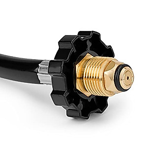 Stanbroil 12 FT Propane Extension Hose with Gauge - Leak Detector Replacement for Propane Appliances,Standard P.O.L.