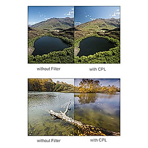 Kase 41mm Magnetic Cell Phone Lens CPL Filter Kit,Includes Circular Polarizer Filter,Soft Graduated ND1.2 Filter,Lens Clip for iPhone 14 13 12 11 8 7 XR X XS,Samsung Android Smartphone