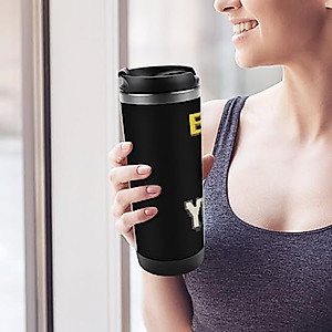 Beer Yes No Travel Coffee Mug Reusable Insulated Drinking Cup with Lid for Home Outdoor Works 13 Oz