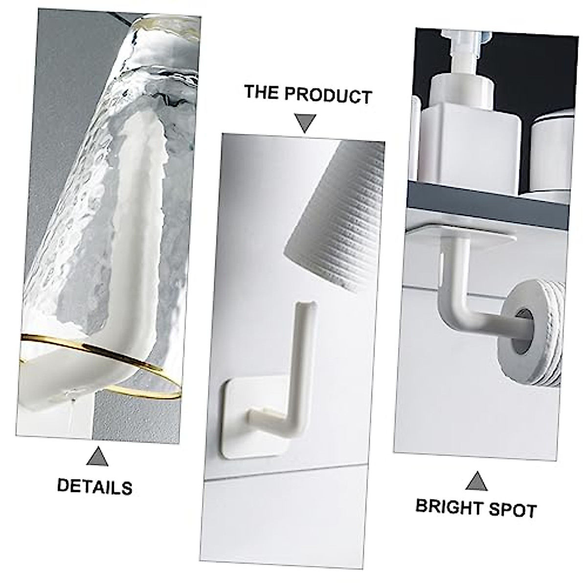 Cabilock 3pcs Pot Lid Storage Bracket Wall Mount Tool Organizer Decorative Shelf Bracket Towel Rack Stand Kitchen Utensil Organizer Kitchen Shelf Rack Cutting Board Holder Wall Pan Lid Rack