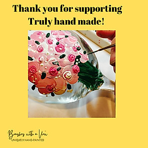 Hand Painted White Daisy Flower Stemless Wine Glass, Gift for her, Daisy Flower Wine Glass 15 oz