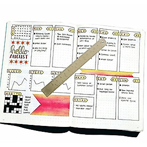 6 Inch Brass Ruler - Etched Markings - Durable Tiny Ruler, Ideal for Bullet Journals, Notebooks, Planners, Diaries and As a Bookmark. Fits in Inner Pocket - Marked with in and cm/MM (Gold Brass)