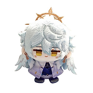 CALEMBOU Anime Plush Keychain, 4" Cute Chibi Plush Figure Key Chain Anime Charms for Backpack, HSR Merch Sunday Plush for Star Rail Fans (Sunday)