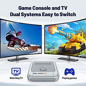 Kinhank Super Console X Pro with 117000+ Games, 63+ Emulators, 4K TV Output, WiFi/LAN, 2 Wireless Controllers