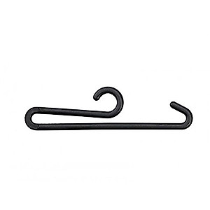 NAHANCO SH2 Sock Hanger with Curved Bar, Black (Pack of 500)