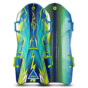 Artikfun Premium Recreational Winter Foam Snow Sled | Tow Rope and Handles | Sized for Youth and Adults | Contoured Deck Design | 50in-127cm Design Length |