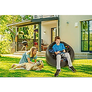 Tribello Inflatable Video Gaming Chair for Kids, Teens Cool Game Chair ,Xbox Chair, Perfect for Game Rooms,Video Games or Relaxing, Family Movie Nights,Dorms, Parties,