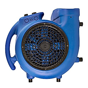 Comfort Zone CZBC121T 1/2HP High Velocity Air Mover, 3-Speeds, Timer, Adjustable Angles, Blue