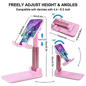 Constellation Galaxy Print Print Cell Phone Stand Compatible with iPhone Switch Tablets Foldable Adjustable Cellphone Holder Desktop Dock (4-13")