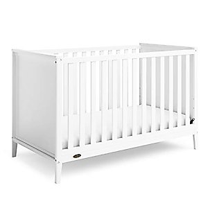 Graco Melbourne 3-in-1 Convertible Crib (White) – Converts from Baby Crib to Toddler Bed and Daybed, Fits Standard Full-Size Crib Mattress, Adjustable Mattress Support Base
