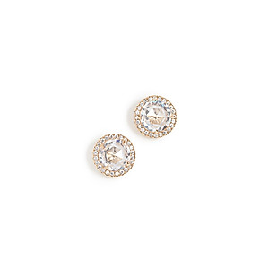 kate spade new york Bright Ideas Pave Halo Gold Stud Earrings
