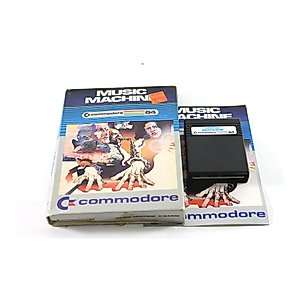 Music Machine Game Cartridge For Commodore 64 C64 With Box & Manual