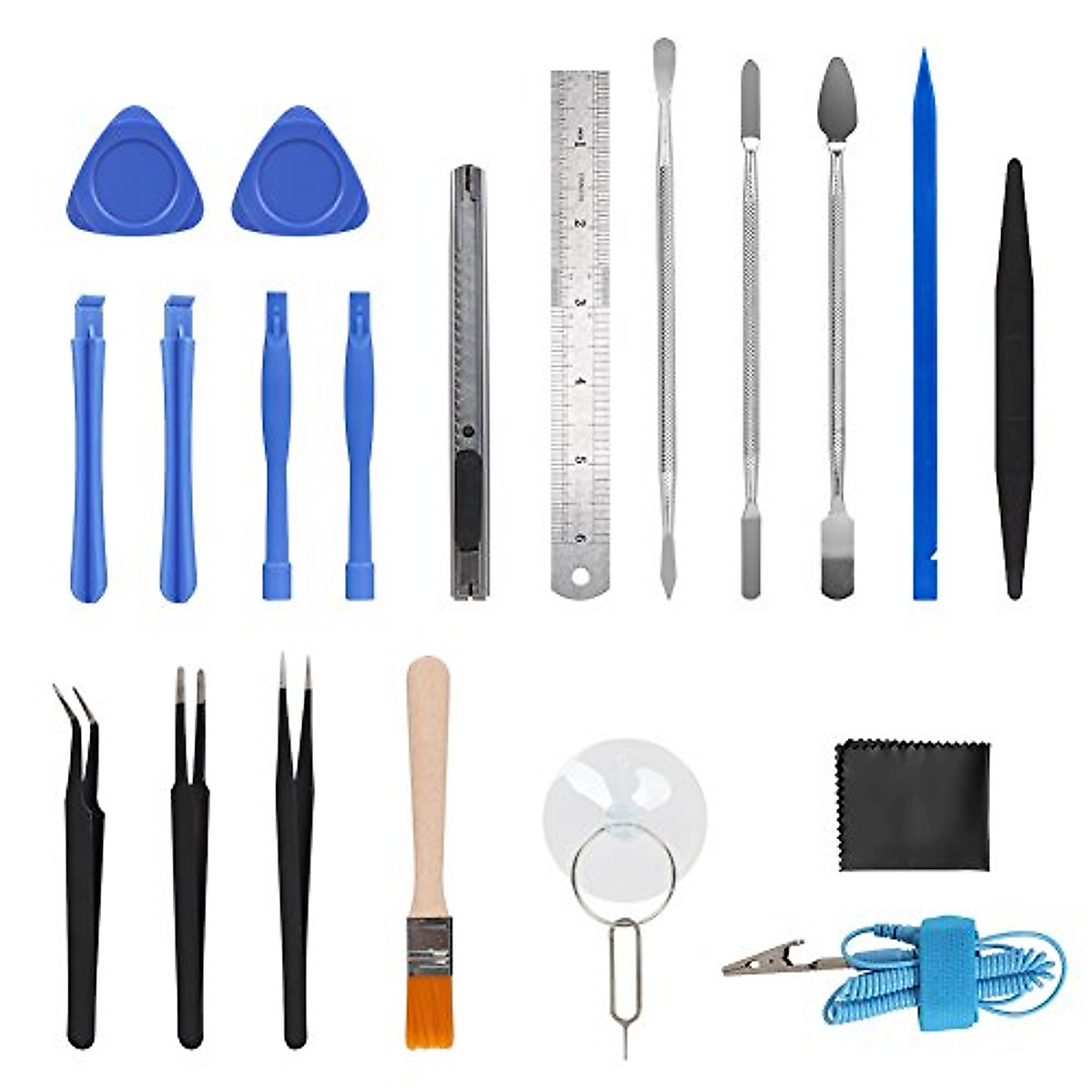 Syntus Electronic Repair Tool Kit with Magnetic Driver Kit, 80 in 1 Professional Precision Screwdriver Set with Portable Pouch for iPhone, iPad, MacBook, Gaming Console, Controller, Black and Blue