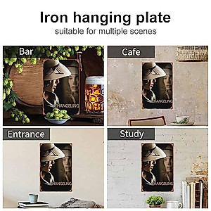 Changeling Metal Tin Sign Garage Sign Wall Decoration Old Car Shop Movie Poster Oil Station Sign 8 × 12 inches