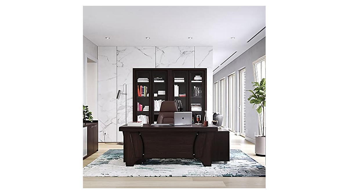 Zuri Gates Leather Executive Chair - Dark Brown